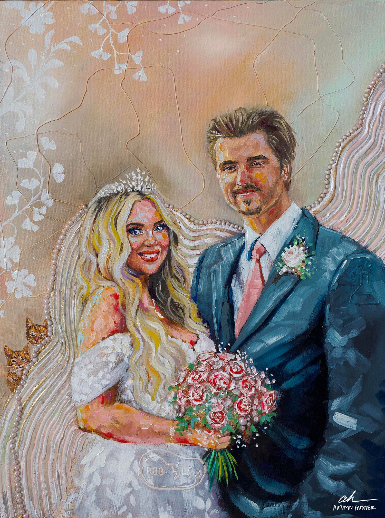 Experience Live Wedding Painting | Autumn Hunter Fine Art