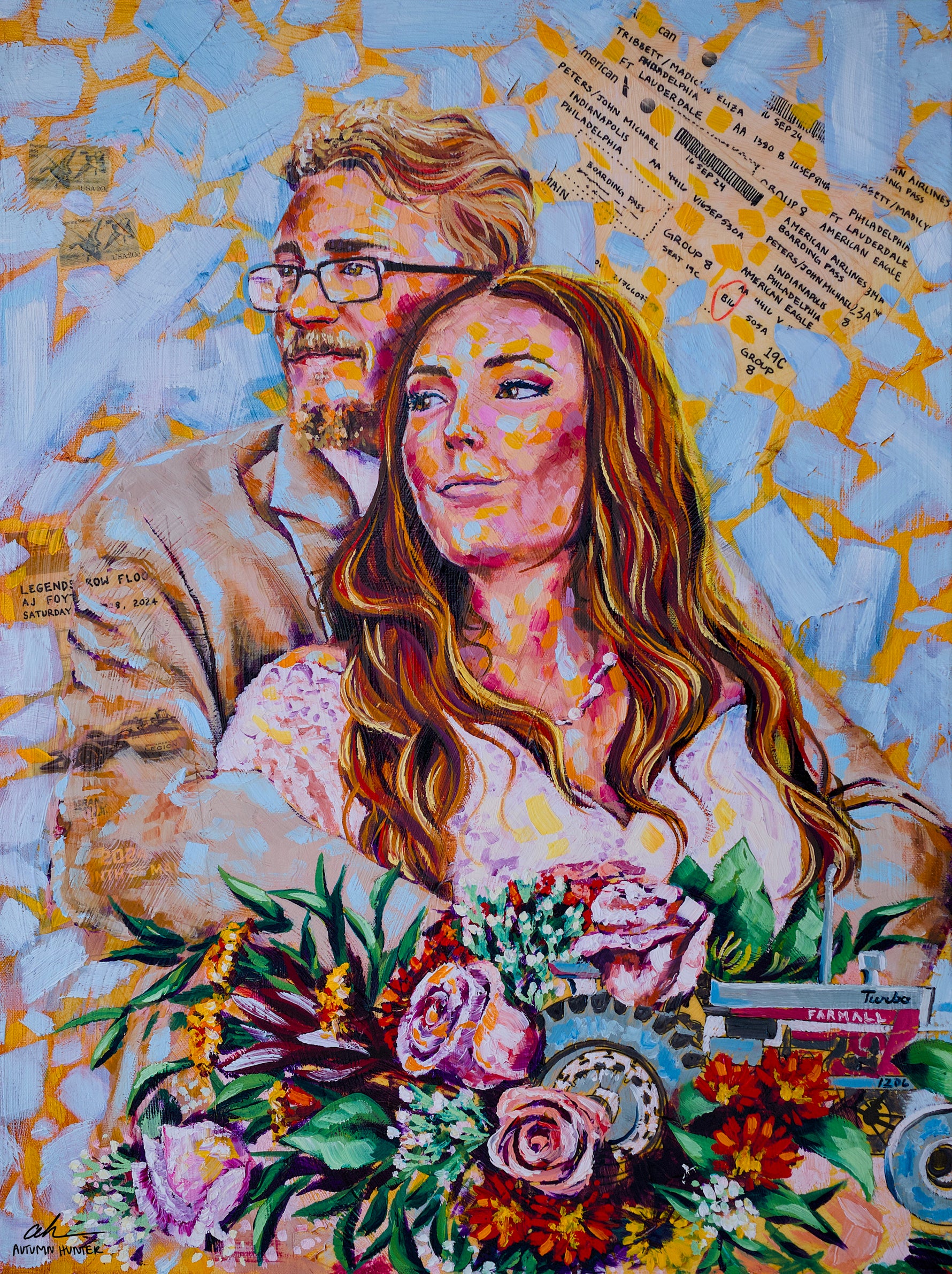 Experience Live Wedding Painting | Autumn Hunter Fine Art